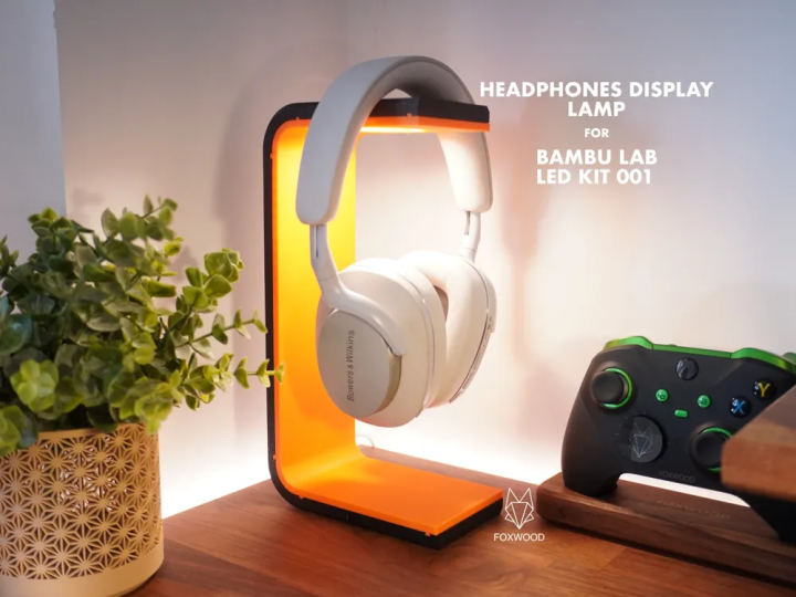 Headphones Display Stand Lamp – A Stylish 2-in-1 Headset Holder ...