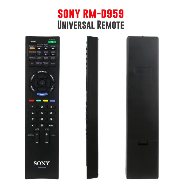 Intelligent Universal TV Remote Control RM-D959 Use for Sony Bravia TV LCD Plasma LED | Daraz.pk