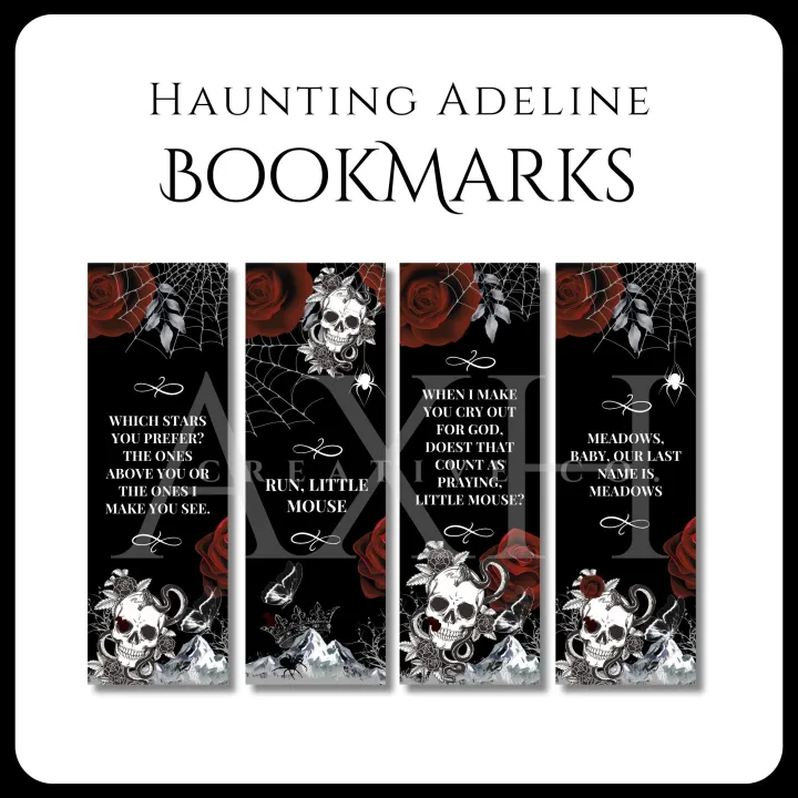 Haunting Adeline Bookmarks | Set of 4 | Inspired by Haunting Adeline ...