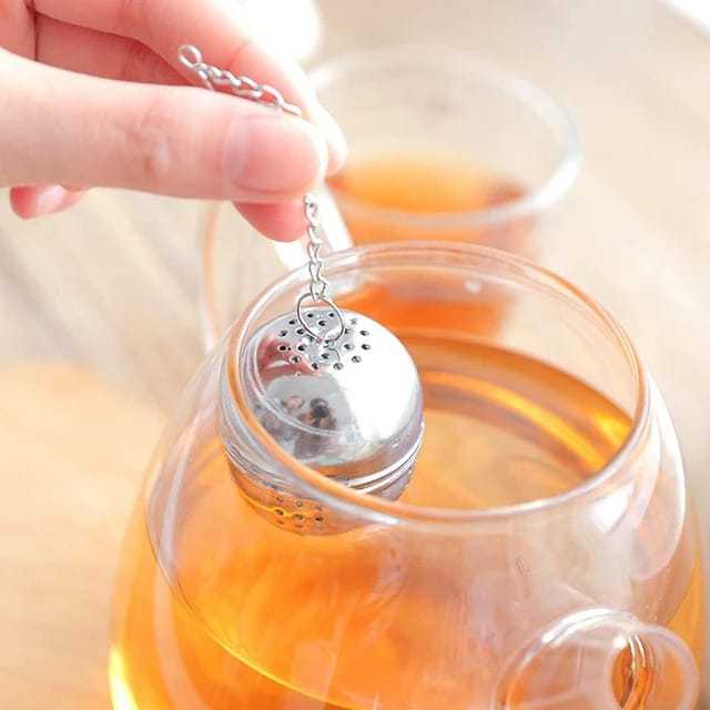 DealSpot Tea Ball Strainer Reusable Stainless Steel Infuser Filter Clip ...