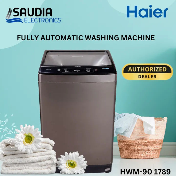 Haier -09kg/ 3D Wash Series/ Fully Automatic/ Top Loading Washing Machine/ HWM 90-1789 (3D Wash ...