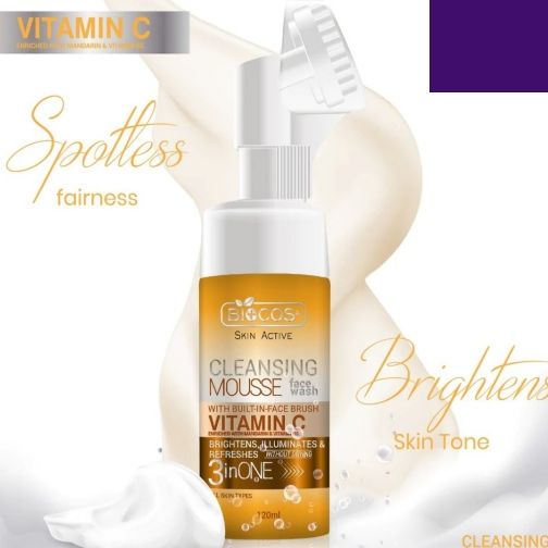 Vitamin C Facial Cleansing Mousse Face Wash - 120ml | Daraz.pk