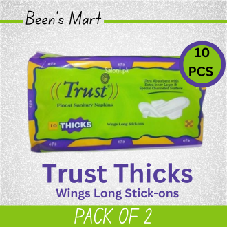 Trust Pads Napkins Wings Long Stick-Ons ( 10 Pcs Pack /Pack of 2) Been ...