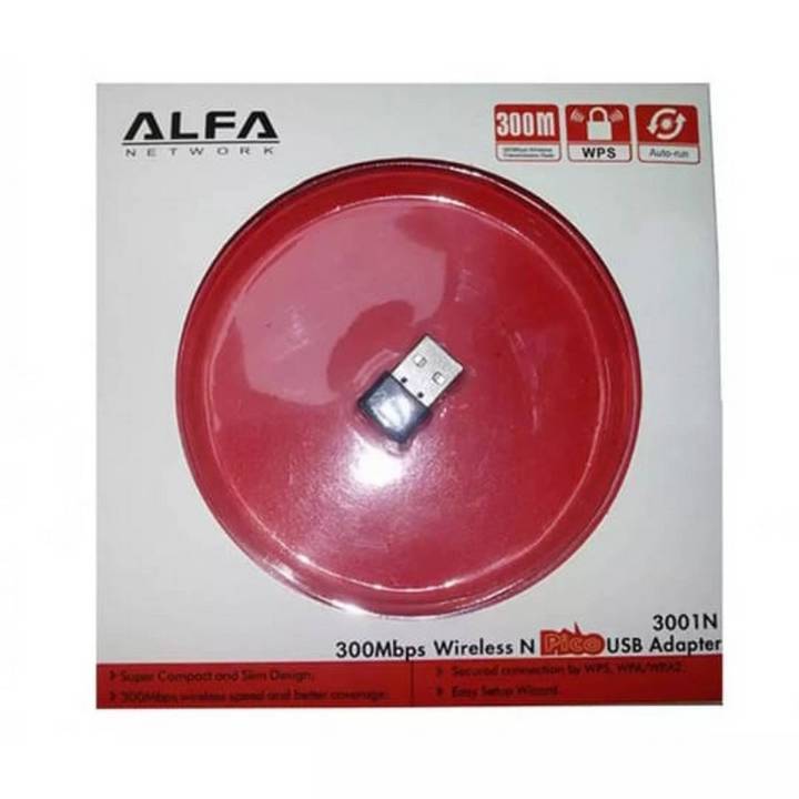 Alpha Wifi Usb Adapter Mini upto 150 Mbps Wide Signal Range-Black ...