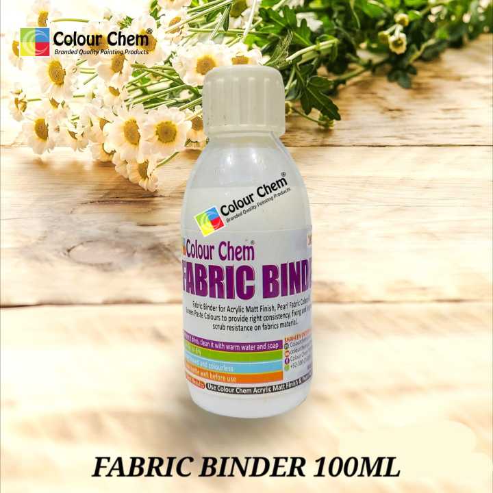 Colour Chem 100ml Pure Fabric Binder for Acrylic Matt Finish, Pearl ...