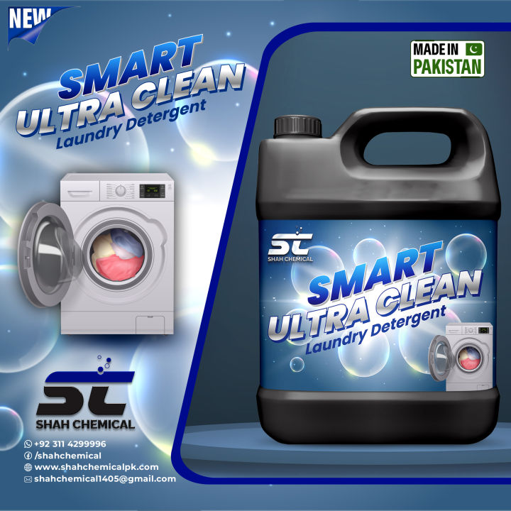 Smart Ultra Clean Laundry Liquid Detergent - 4 litre | Daraz.pk