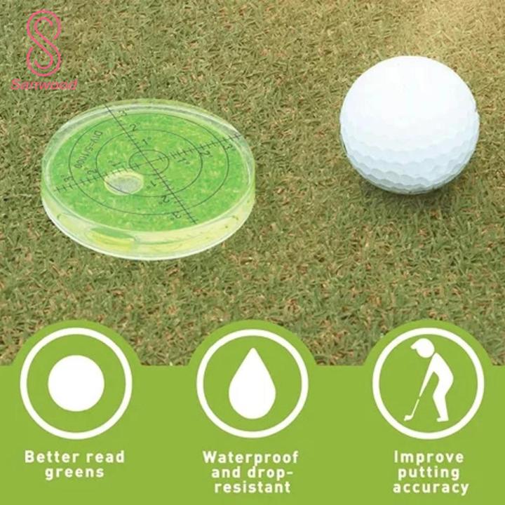 Round Bubble Level Clear Scale Putt Golf Ball Marker Level Ruler | Daraz.pk
