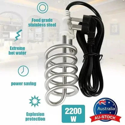 NSG F8 Electric Water Heating Rod 2000W – Fast Stainless Steel ...