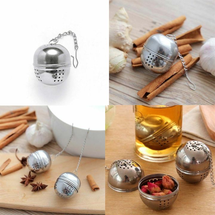 Spice, Herb,Tea and Seasoning Filter Ball with Hanging Hook - Stainless ...