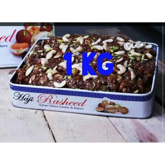 Haji Rasheed special dry akhroti sohan halwa 1kg | Daraz.pk