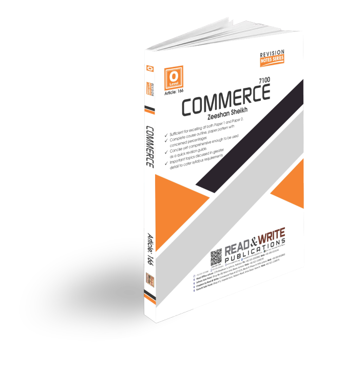 Commerce O Level Teacher Notes Series By Zeeshan sheikh Art 166 | Daraz.pk