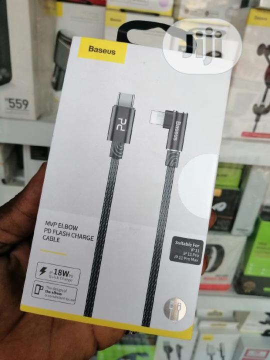 Cable Baseus MVP Elbow Type-C to iP Cable PD 18W 200 cm Black | Daraz.pk