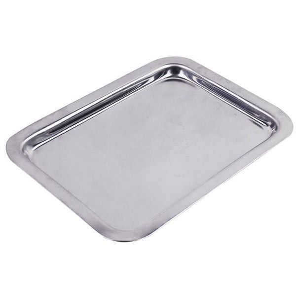 Stainless Steel Rectangle Serving Tray 42cm | Daraz.pk