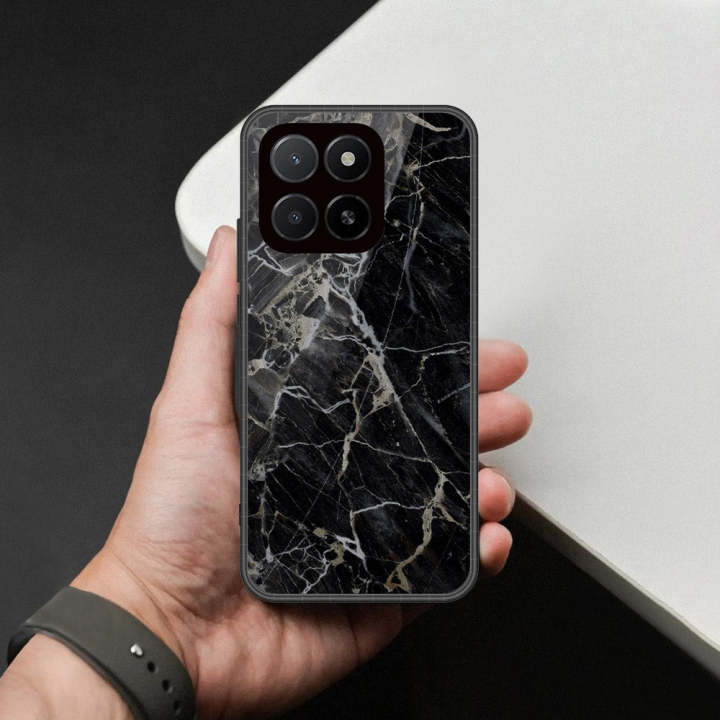 Honor X5b Plus Cover - Black Marble Series - HQ Premium Shine Durable ...