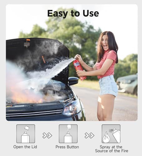 Fire-Stop Car & Home & Kitchen Fire Extinguisher 500 ML, Fire ...