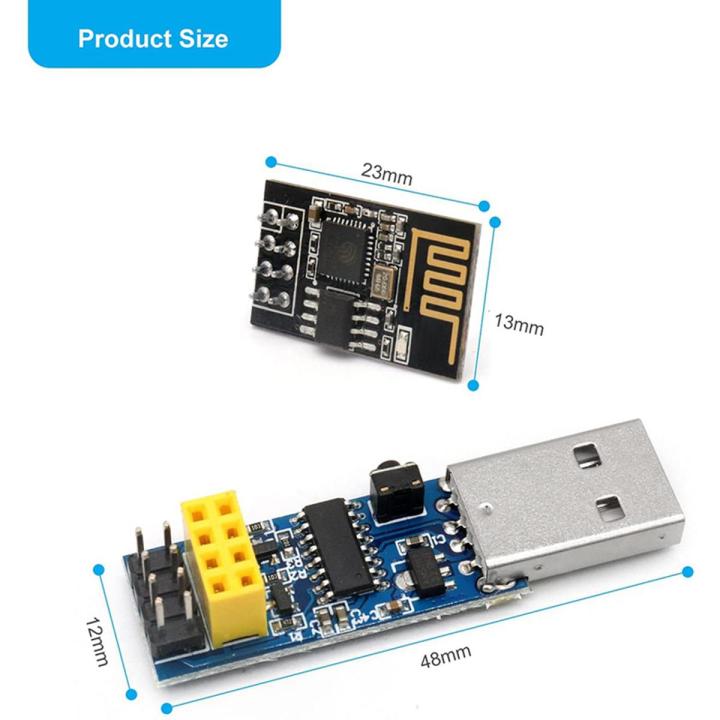 Usb To Esp8266 Breakout Ch340c Esp 01 Esp 01s Prog Wifi Programmer Downloader Adapter With Reset