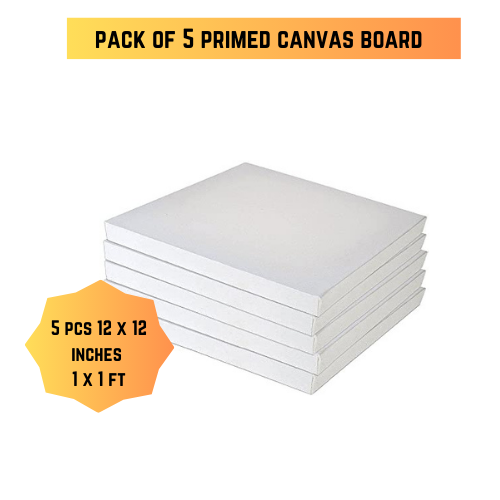 Pack of 6 12 X 12 inches Canvas Boards for Painting Canvas Panels Best ...