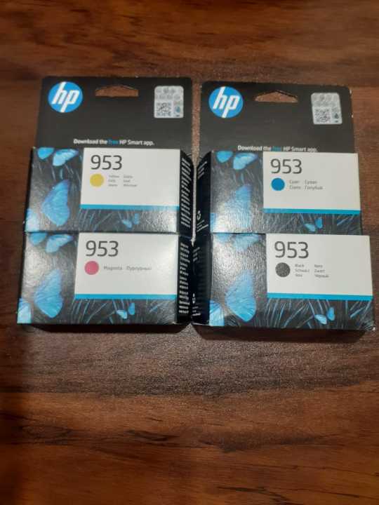HP 953 Ink Cartridge SET Black Cyan Yellow Magenta (4 Pcs Set) | Daraz.pk