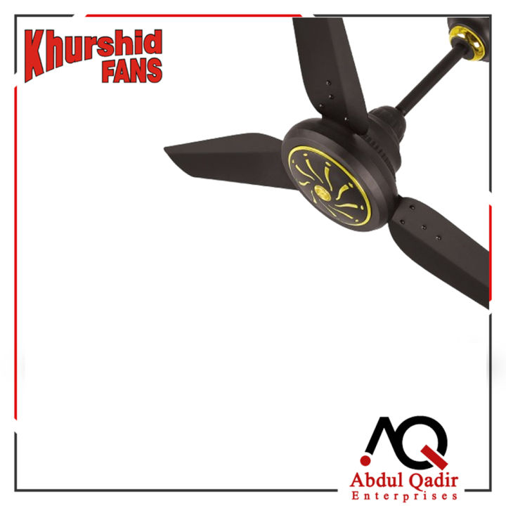Khurshid Fan ICON (AC-DC Ceiling Fan Inverter Hybrid) - Remote Control Copper Winding 56 inches ...