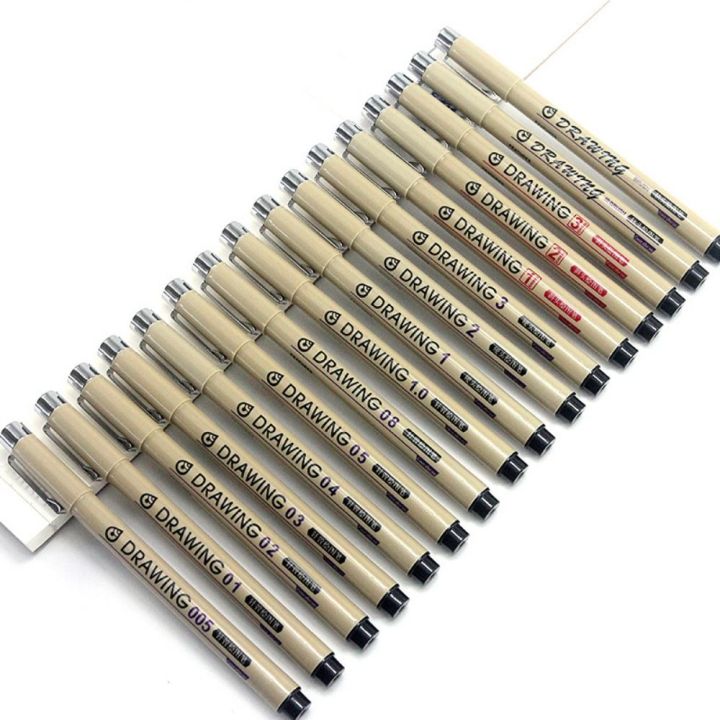 Drawing Pens 12 Tip Pigment Liner Pen Sakura Pen Fine Line Sketching ...