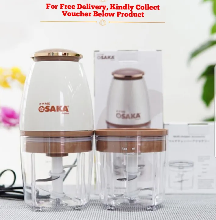 OSAKA 1 Liter Chopper, Capsule Cutter, Mini Electric Multipurpose Food ...