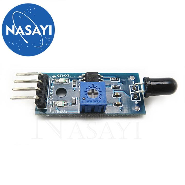 5pcs Four Pins Flame Sensor Module Fire Source Detection Module