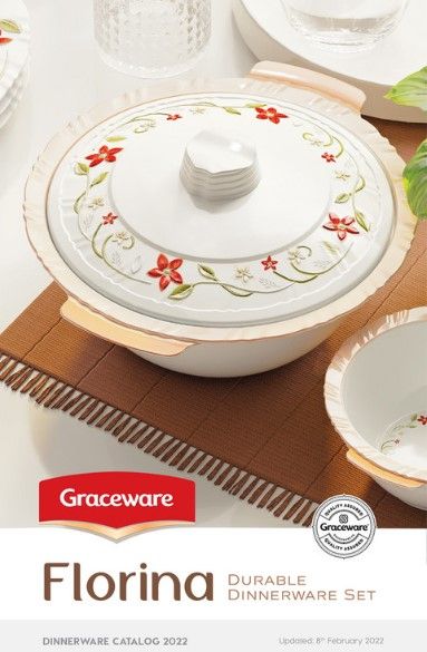 Florina Melamine Dinner Set 80 Pcs Single Glazed | Daraz.pk