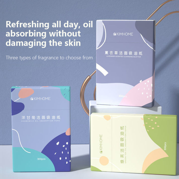 300pcs/Box Oil Control Face Absorbent Paper Face Oil Control Cleaning ...