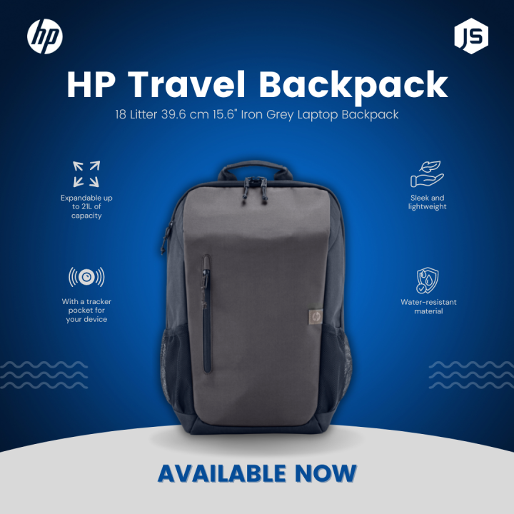 HP Travel 18 Liter 15.6-inch Iron Grey Laptop Backpack | Daraz.pk
