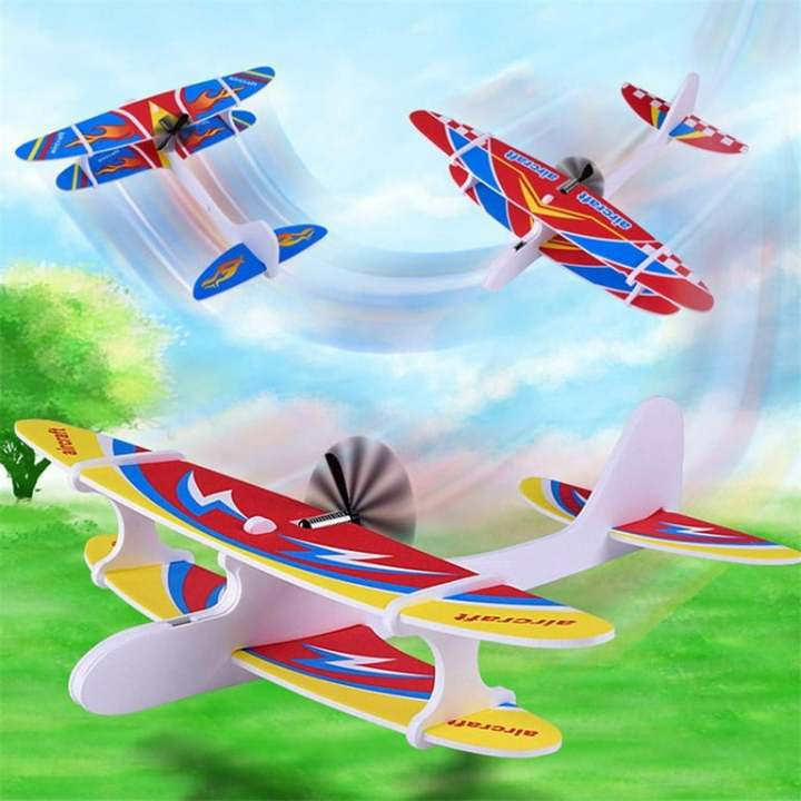 1 Set Electric Glider Toy Children Throwing Airplane Model Realistic ...