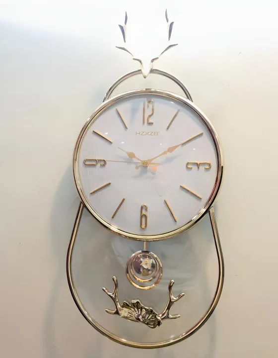 Markhor Design Pendulum Fancy And Attractive Wall Clock Smooth Machine ...