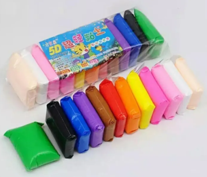 36-Color Air Dry Foam Clay Set – Soft & Lightweight Foam Clay Modelling Clay Play Dough | Daraz.pk