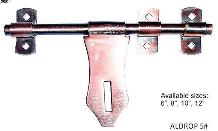 S Siskcon 10" inch Door Bolt Lock Al drop Golden Colour | Daraz.pk