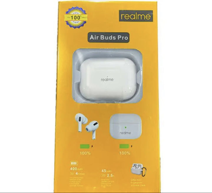 Realme_ear buds pro+[silicon case free] with high bass earbuds wireless ...