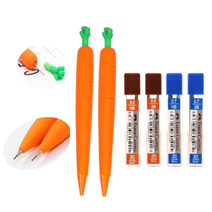 2024 0.5 / 0.7mm mechanical pencil carrot beautiful automatic drawing ...