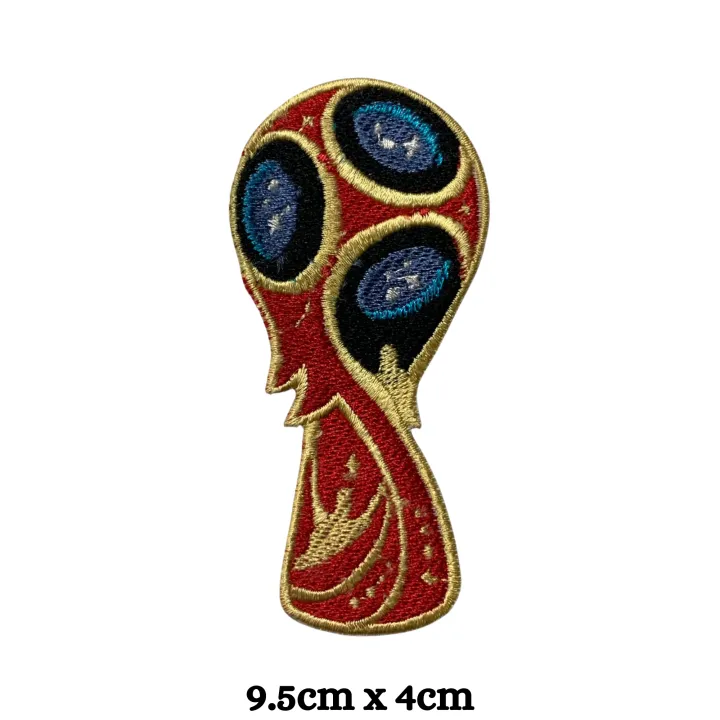 FIFA World Cup Icon Embroidered Iron-On Patch Easy to Apply Perfect for ...
