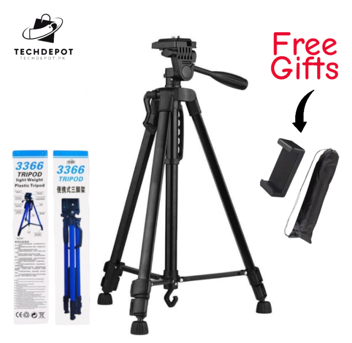 3366 Tripod Stand with Handle for DSLR, Mobile & Camera | 5 Feet Height ...