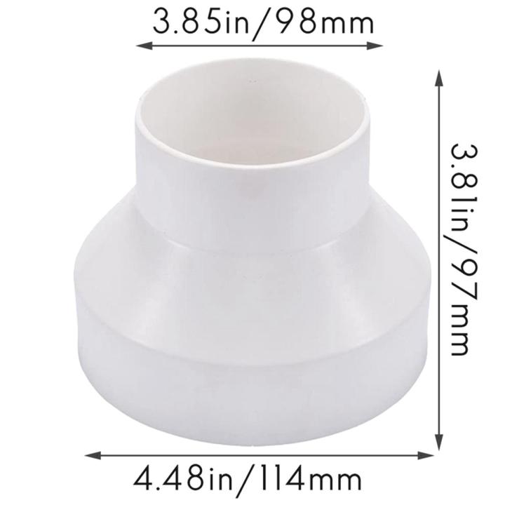 Ventilation Pipe Reducer Adapter Pipe Air Duct Adapter Pipe Connector ...