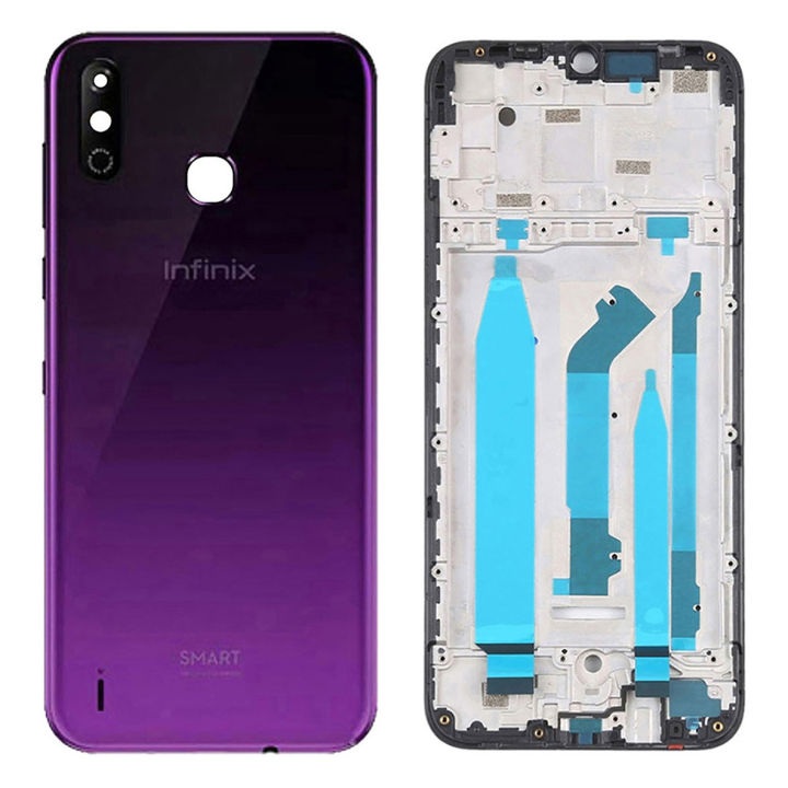 Infinix Smart 4 Middle Frame Housing with Power Volume Buttons & Camera ...