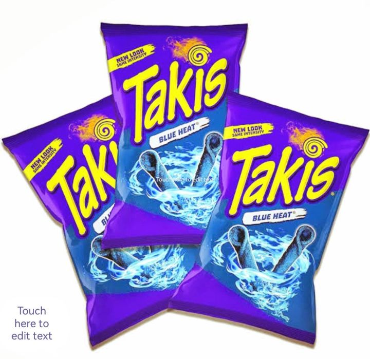 Takis Blue Heat Rolled Tortilla Chips 56g(1x3pack) | Daraz.pk