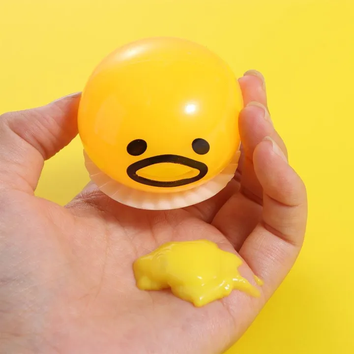 Vent Toy Fluid Vomiting Egg Yolk Pinch Toys Tricky Non Stick Vomiting ...