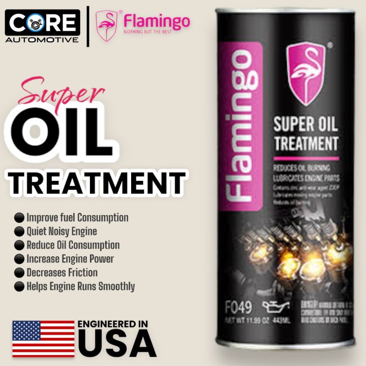 Flamingo Oil Treatment Engine Oil Booster 440ml - Engineered in USA ...