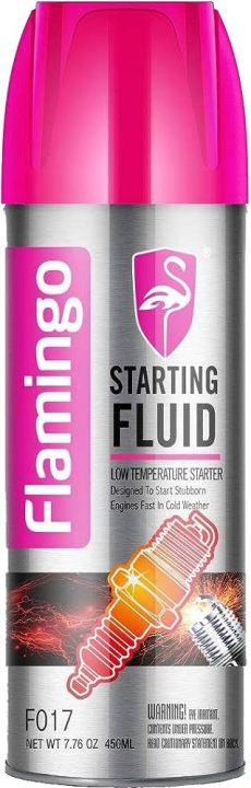 Pack of 2 Plug Cleaner Flamingo Starting Fluid (LOW TEMPRATURE STARTER ...