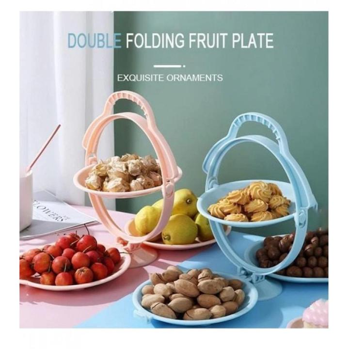3 Layer Portable Snacks Fruit Candy Nuts Seeds Dried Fruit Plate ...