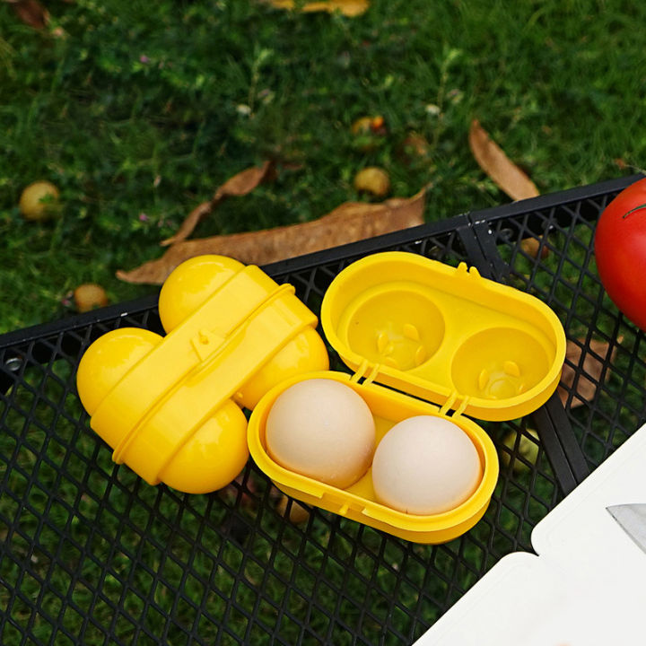 Household Egg Storage Box Egg Box Camping Egg Holder Container Kitchen ...