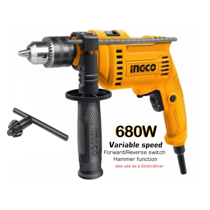 Ingco Impact Drill Hammer Function – 680W Copper Veritable Speed ...