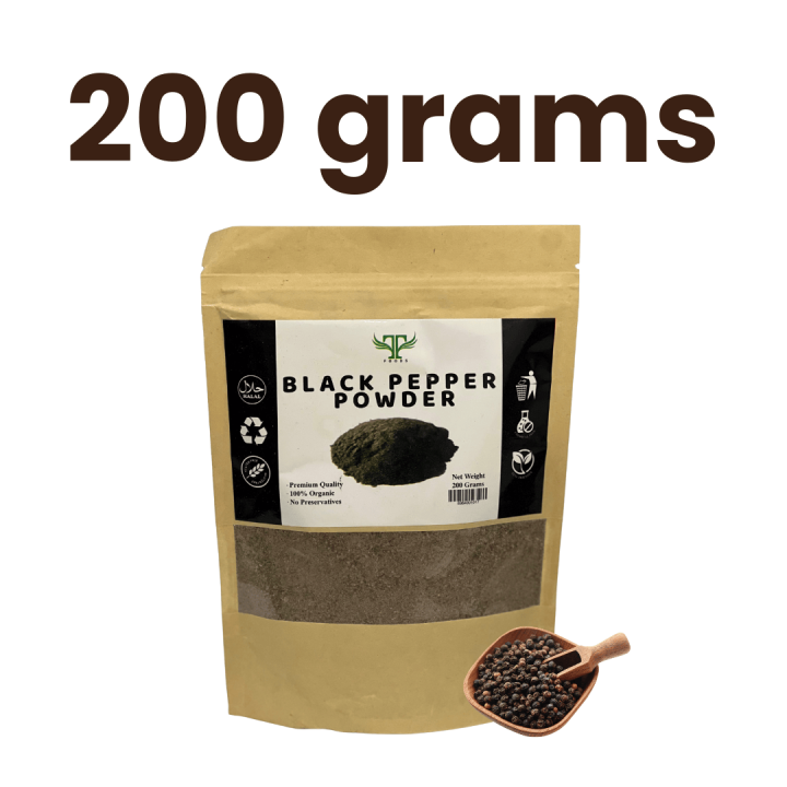 Black Pepper Powder 200 Grams | Kali Mirch Powder | Premium Quality ...