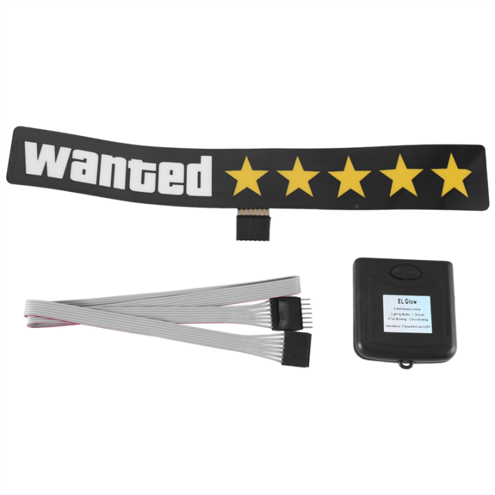 Windshield Electric Wanted Car LED Reflective Stickers Accessories Car ...
