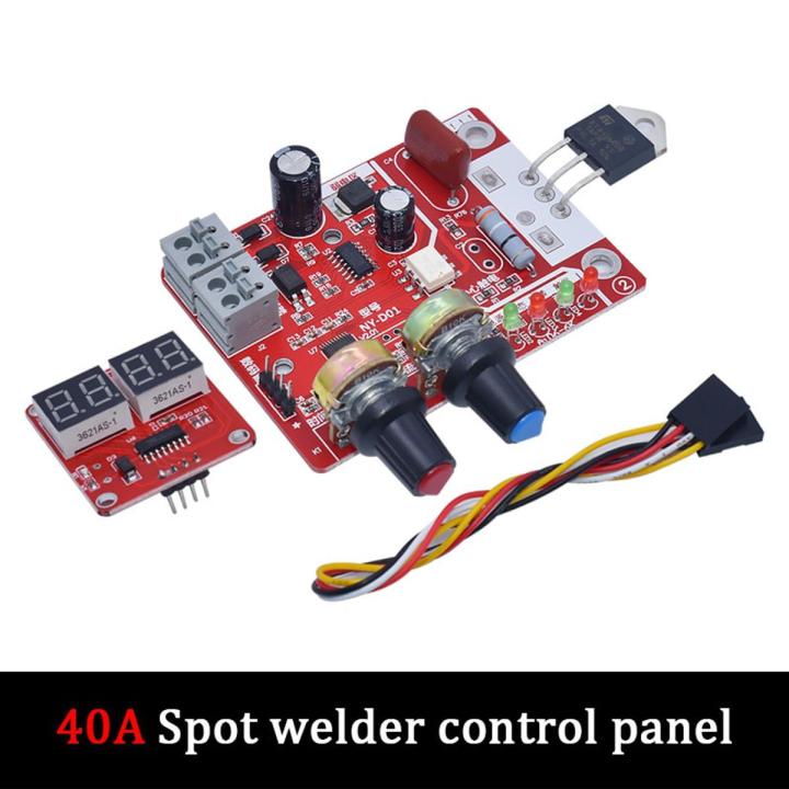 40A 100A Digital Spot Welder Machine Time Control Board Spot Welding ...