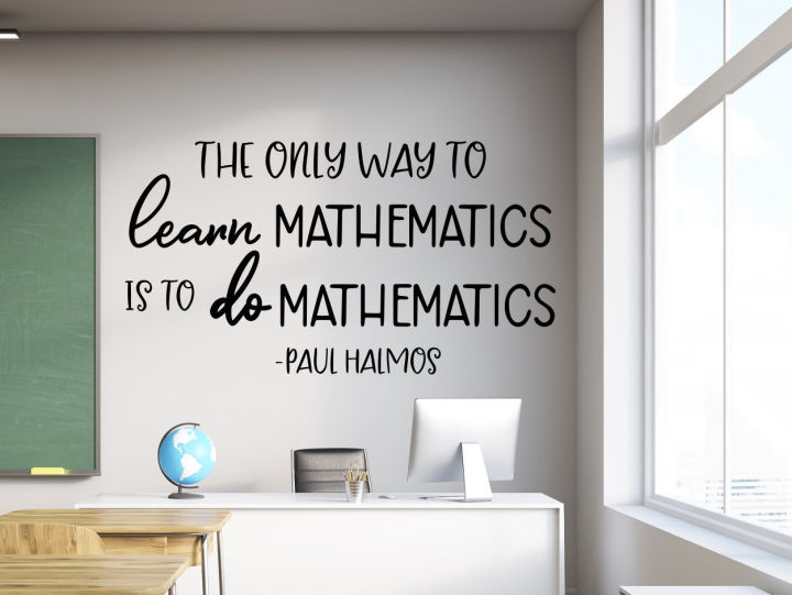 SIZE: 4 x 2 Feet - The Only Way To Learn Math Is To Do Mathematics ...